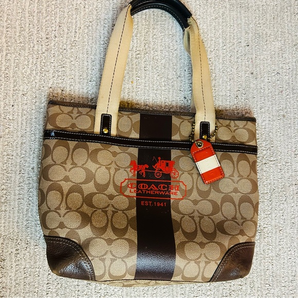 Coach | Bags | Coach Beautiful Coated Canvas Shoulder Bag | Poshmark